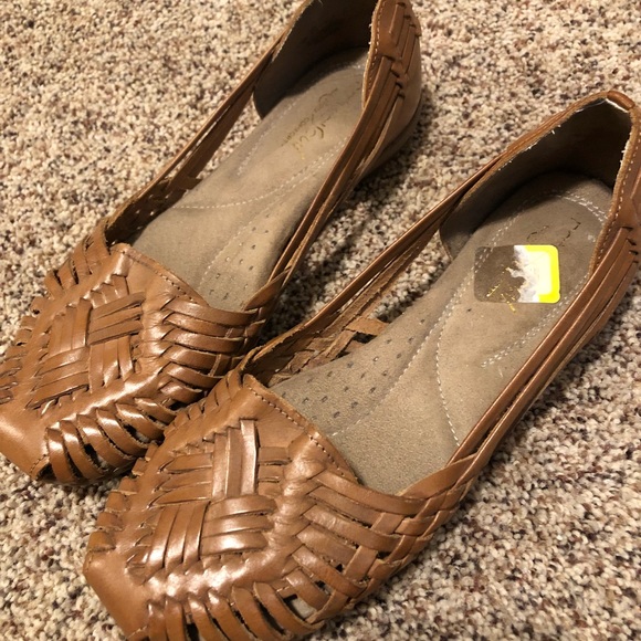 Shoes | Brown Wicker Flats | Poshmark